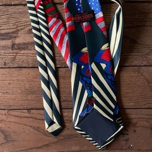 Vintage | Accessories | Vintage Satin Superman Tie | Poshmark